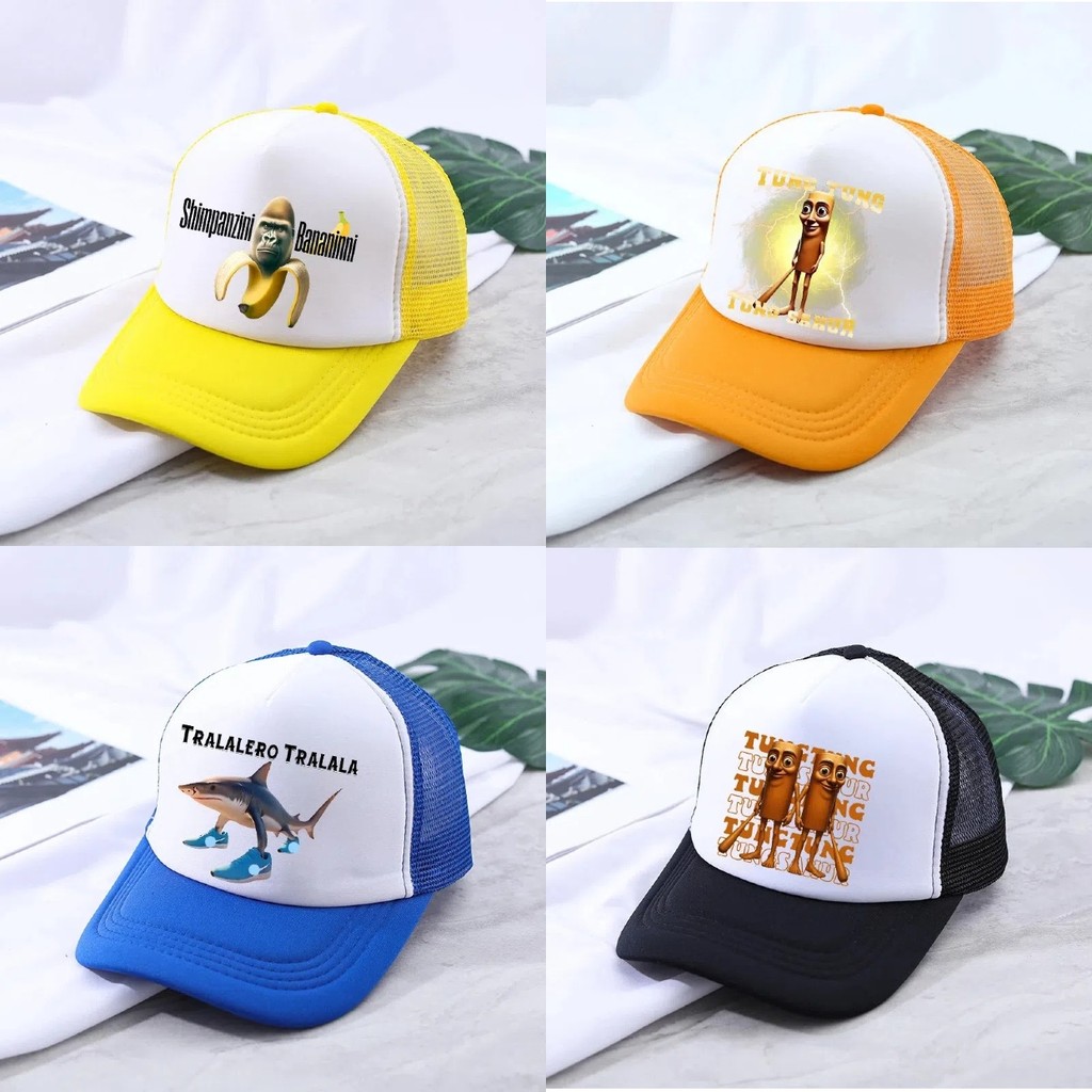 Tralalero Tralala Baseball Cap Tungtung Sahur Brainrot Sun Hat Adult ...