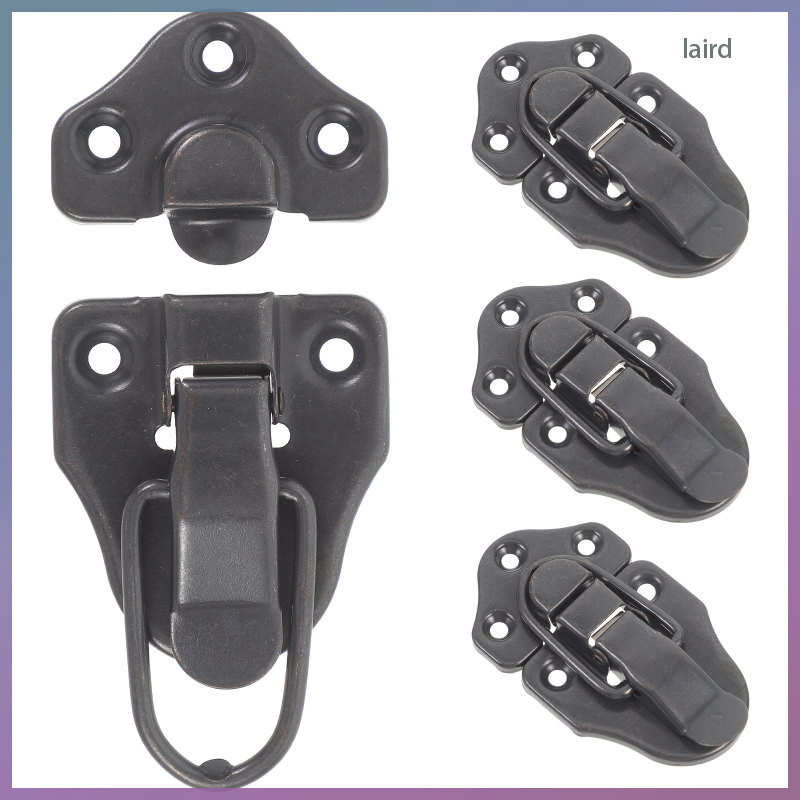 Latch of Bags and Suitcases 4 Pcs Hinge Secure Locking Metal Hasp ...