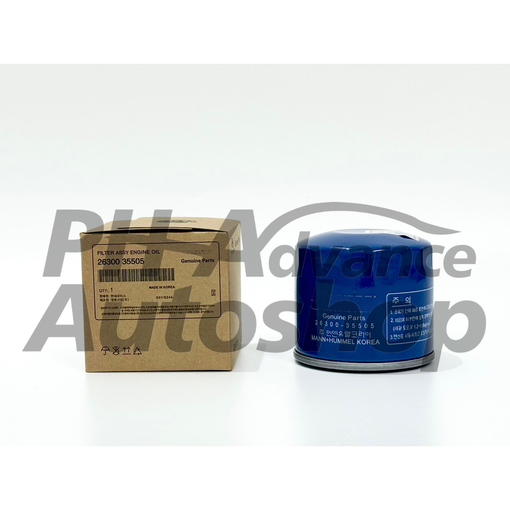 Oil Filter Hyundai Accent/ Elantra / Picanto / Kia Rio 26300-35505 ...