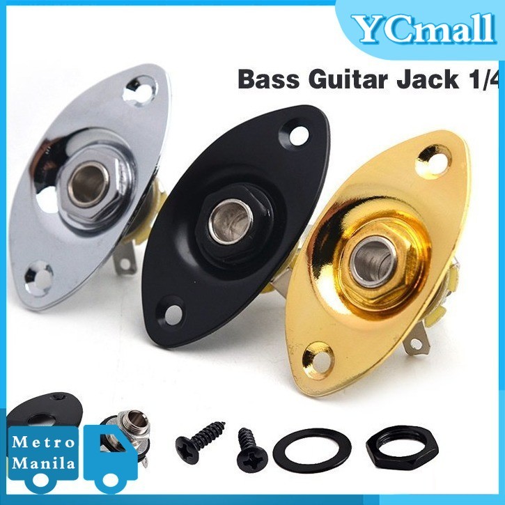 Electric Bass Guitar Jack Socket Output Jack Plate for Electric Bass ...