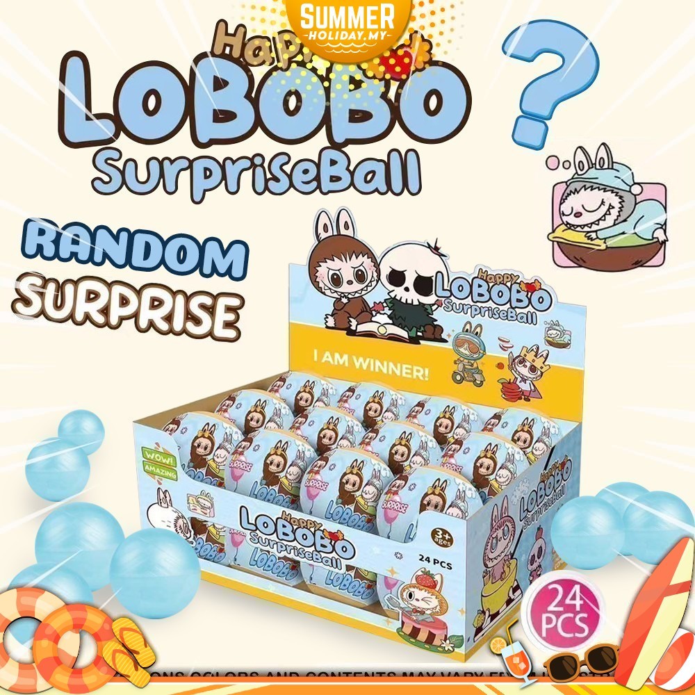 Happy Labobo Suprise Ball Labubu Egg Doll Chain Sticker Collection ...