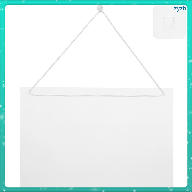 Acrylic Note Board Hanging Memo Clear Office Supply Writing Erasable ...