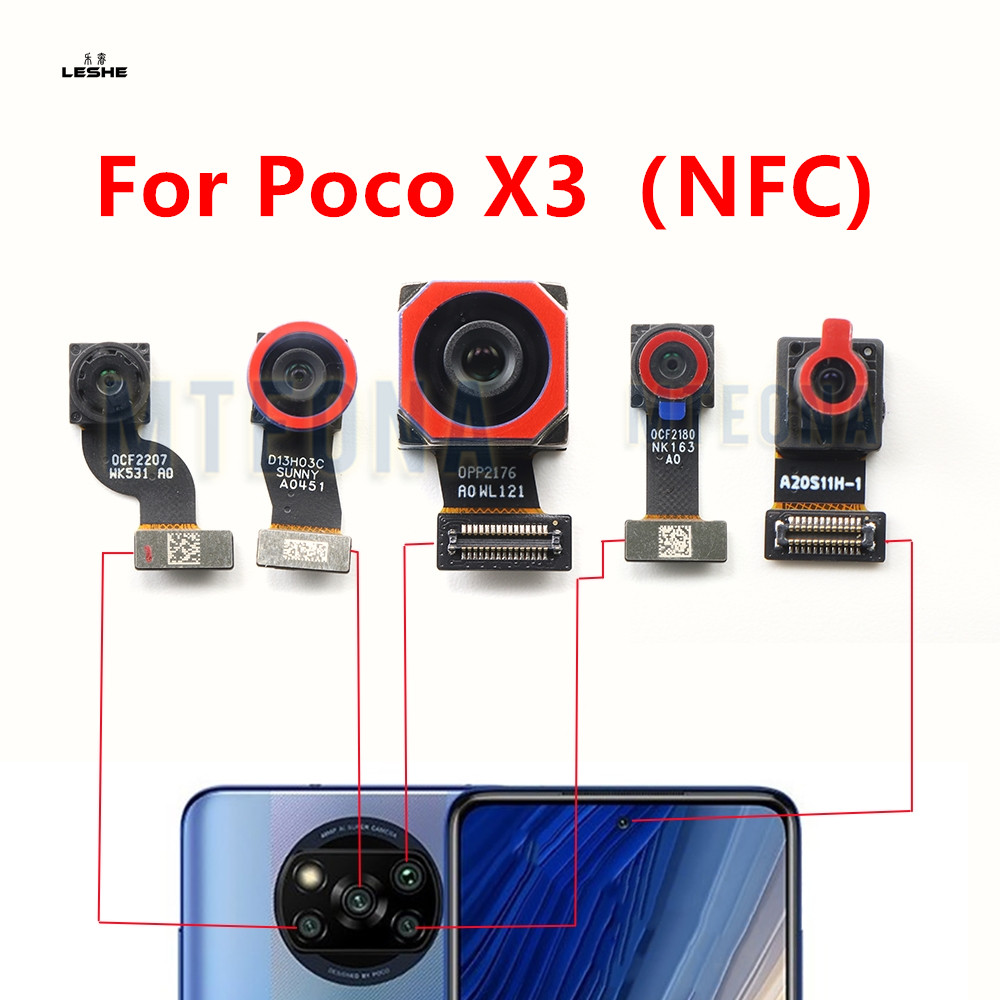 Rear Front Camera For Xiaomi Mi Poco X3 NFC Facing Selfie Small Frontal ...