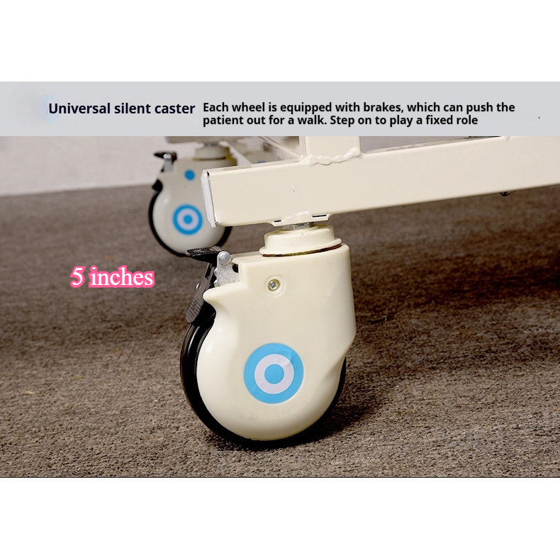 1Pcs Medical Bed Wheels Hospital Bed Crank With Brakes Nursing Bed ...