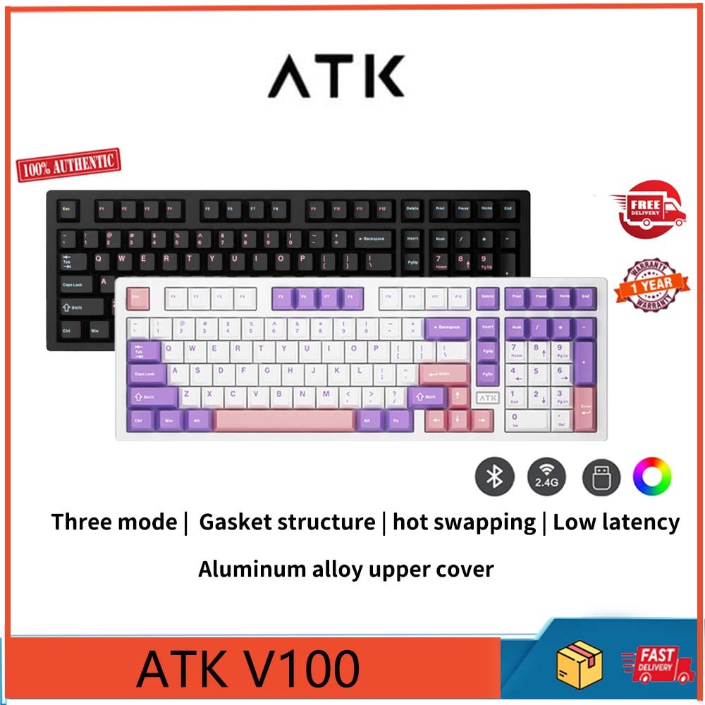 ATK V100 three mode semi aluminum customized e-sports mechanical ...