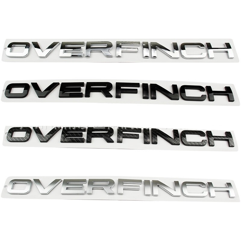 For LAND ROVER OVERFINCH logo front hood emblem rear trunk letter ...