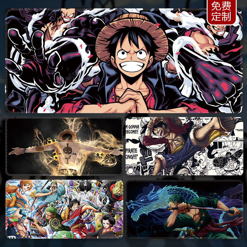 One Piece Mouse Pad Oversized Luffy Zoro Ace Anime Computer Desktop Pad ...