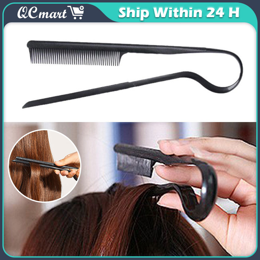 Wheat Straw V-shaped Flat Comb for Hair Straight Salon Hair Brush ...