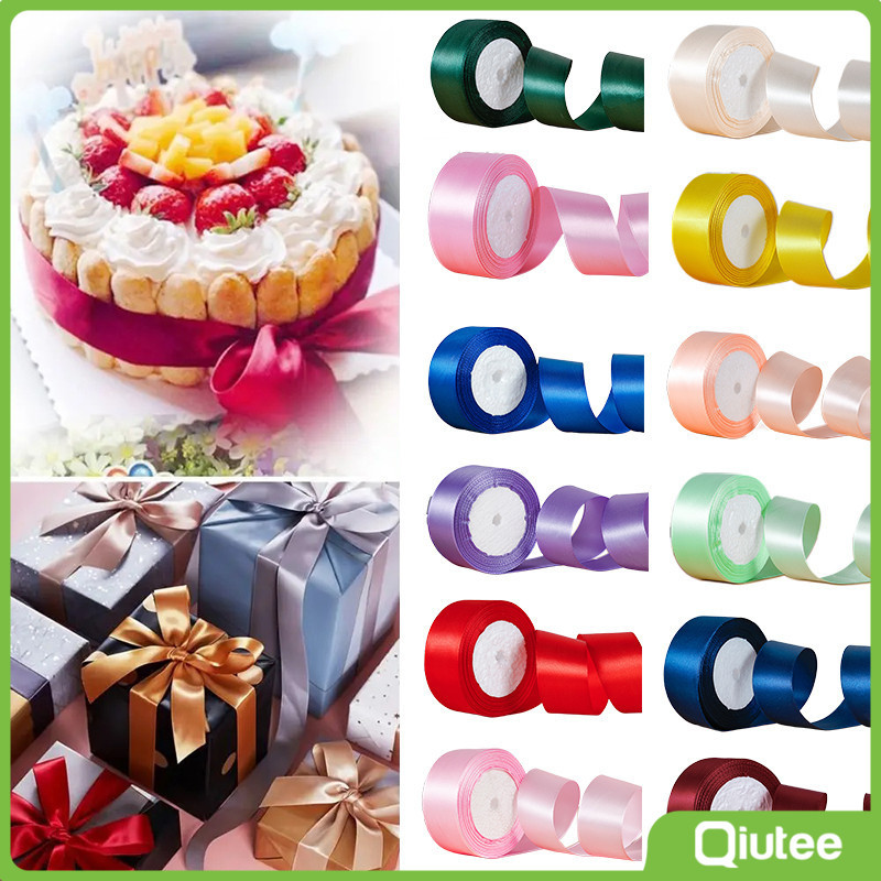4cm Ribbon, 25 Yards/roll Satin Ribbon Roll Gift Packaging Ribbon ...