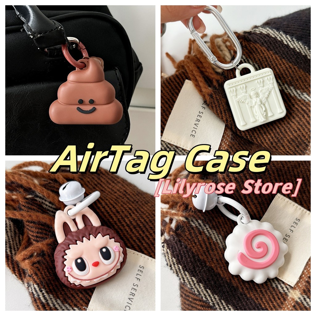 Labubu Casing AirTag Case for Apple Tag GPS Protector with Keychain ...