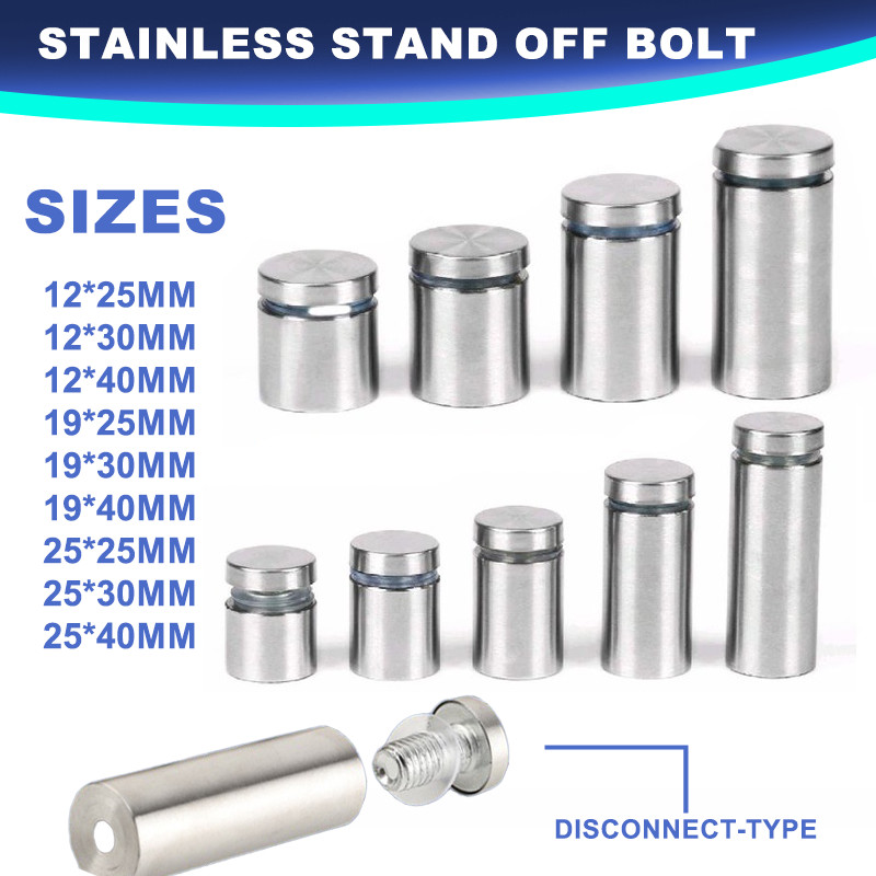 1PC Stainless Stand Off Bolt Mount Advertising Bolt Signage Bolt ...