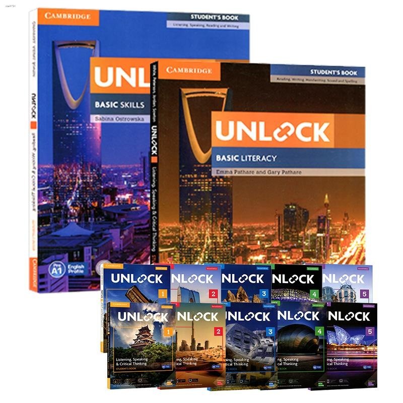 The original Cambridge junior high school English textbook Unlock ...