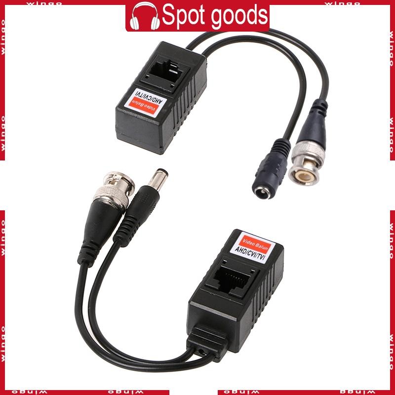 WIN 1 Pair BNC To RJ45 Passive Video Power + Balun Transceiver For CCTV Camera | Shopee Philippines