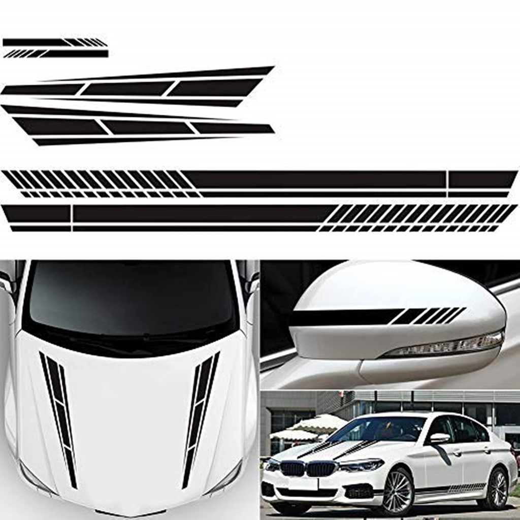 [Ready stock] Car stickers, full body waistline stickers, side skirts ...