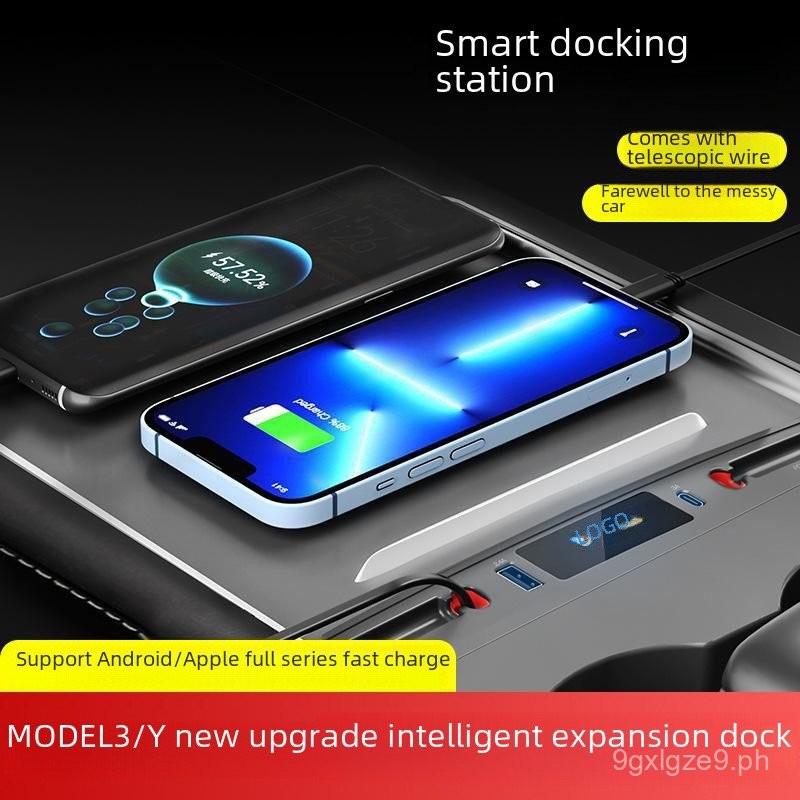 New for Tesla Expansion Dock model3/Y Central Control USB Scaling PD ...