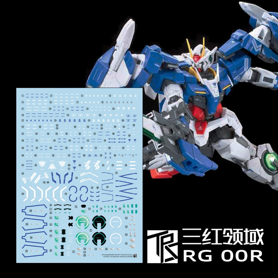 Transamsphere TRS RG 1/144 00 00R XN Raiser WATER SlIDER DECAL | Shopee ...