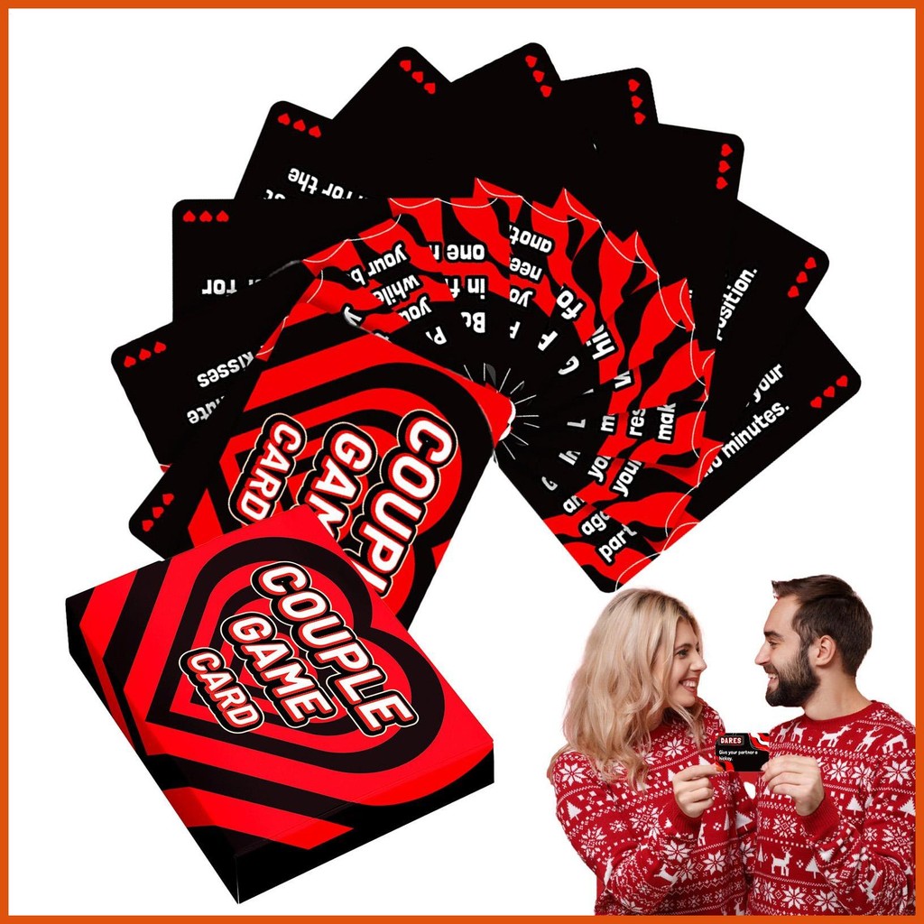Talking Hearts Conversation Cards Relationship-Building Card Game Truth Or Dare for Couples Date ...