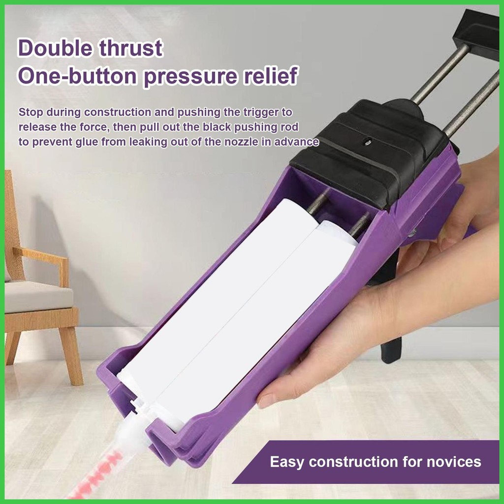 Caulk Tube Holder Manual Caulk Tool Caulk Applicator With Double-Tube ...
