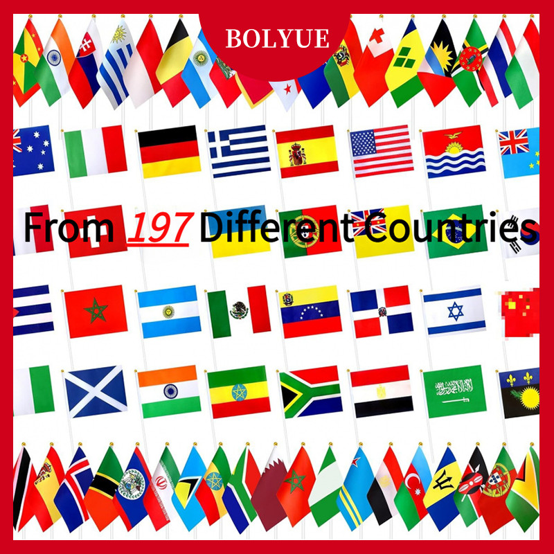 197 Different National Flags Asia/Africa/Europe/Oceania/America Flags ...