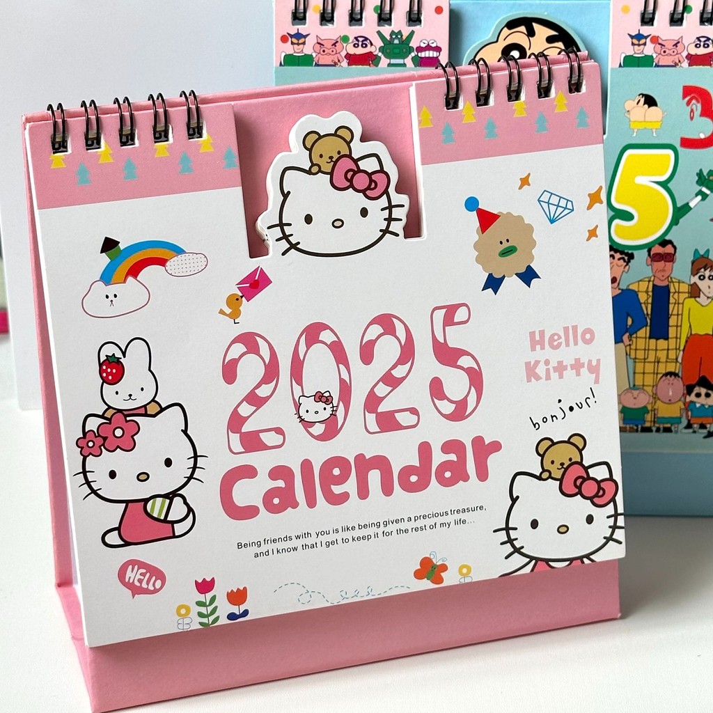 Kitty Cute Crayon Small New Calendar 2025ins Style Ornament Student ...