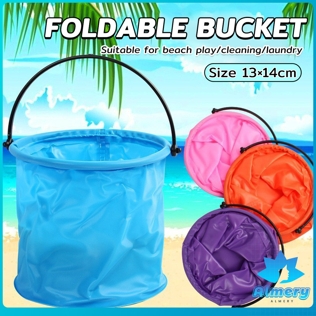AY Foldable Barrel Portable Catch Fish Bucket Water Bucket | Shopee ...