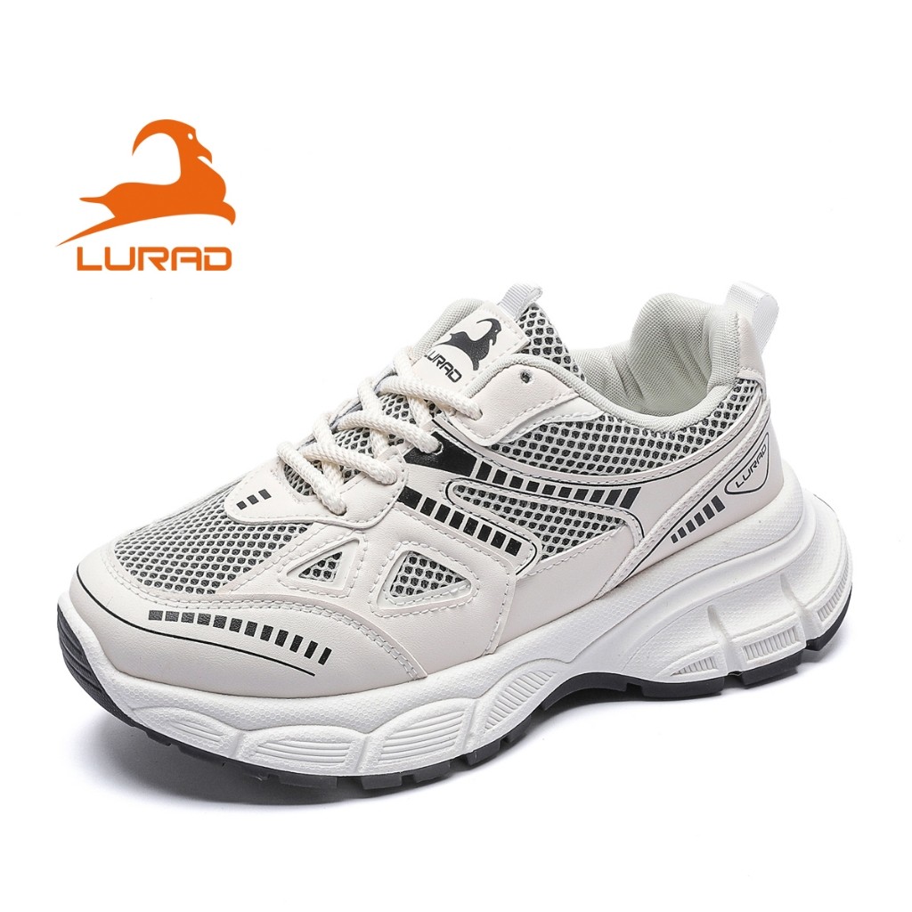 LURAD Women's Sneakers with Beige Straps Chic Light Running Shoes New ...