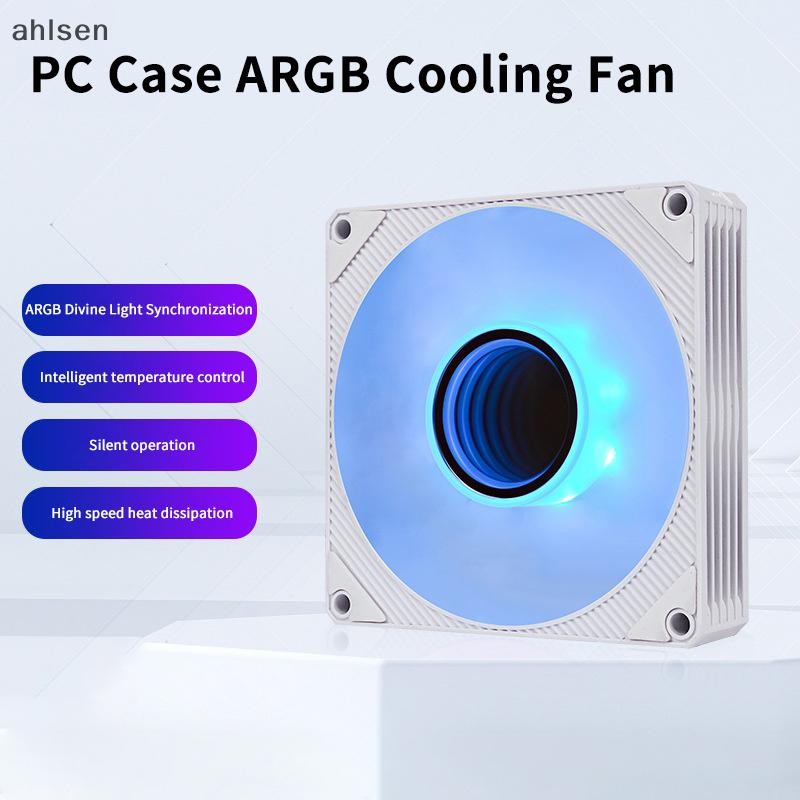ahlsen Computer Case Fan ARGB 4Pin PWM Tower Silent Quiet Cooling Fan ...