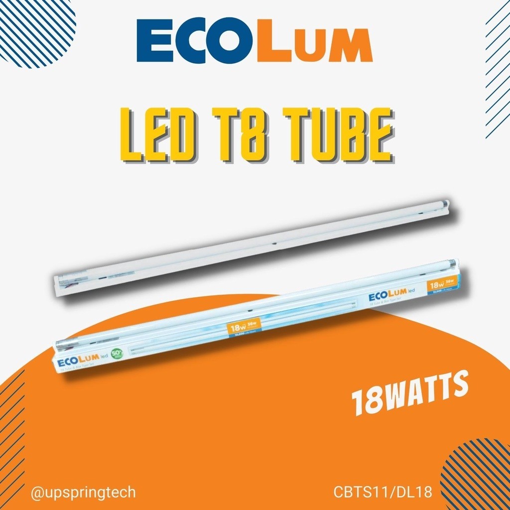 Bright FIREFLY ECOLUM 18W LED T8 Tube with Box Type Fixture Set ...