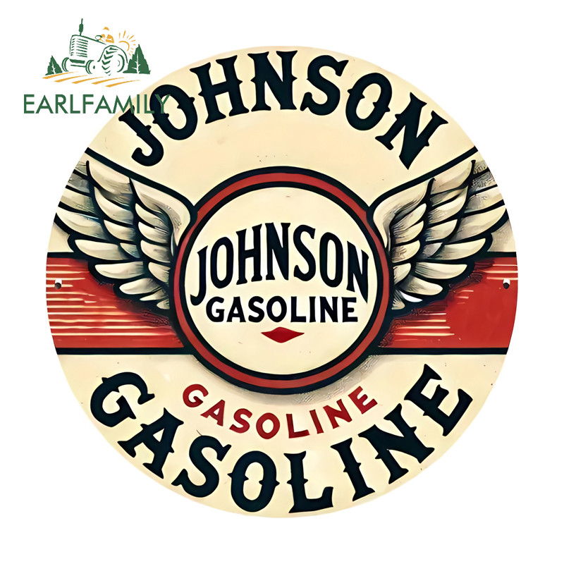 EARLFAMILY Gasoline Retro Sign Car Stickers Personality Occlusion ...
