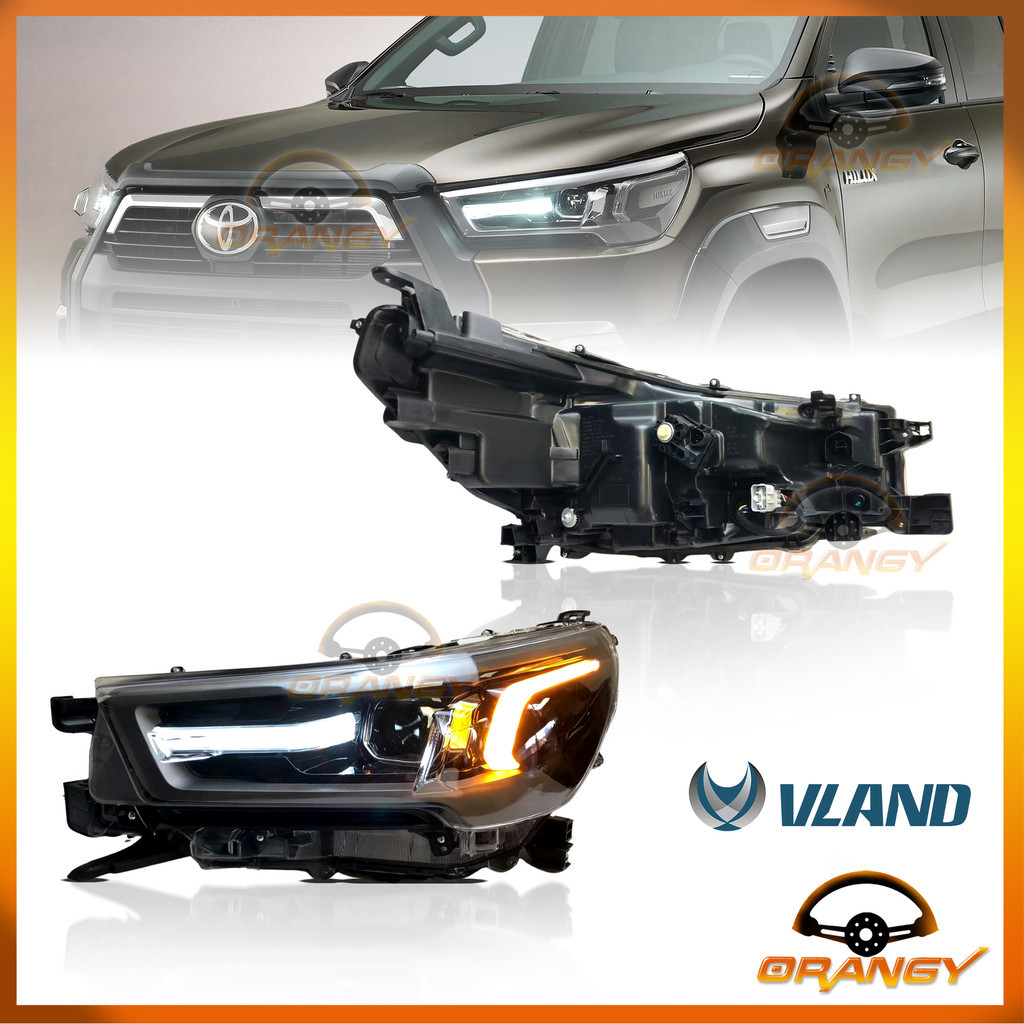 VLAND Toyota Hilux Revo 2021 to 2025 Headlight Assembly Head Light ...