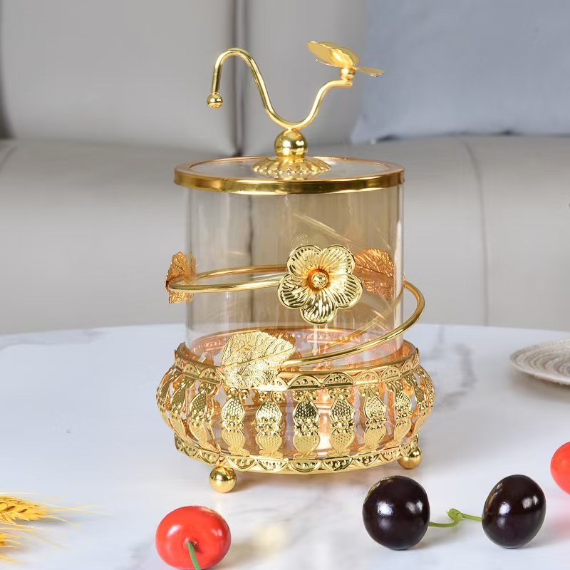 Candy Jar Biscuit Containers Transparent Luxurious Food Canisters ...