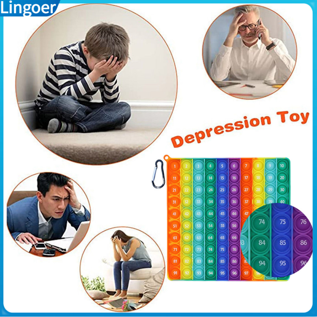 Lingoer| Stress Relief Number Board Popping Bubble Number Board ...