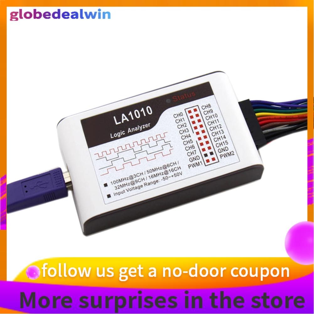 Globedealwin Logic Analyzer 16 Channel 100MHz Sampling Rate USB Based ...