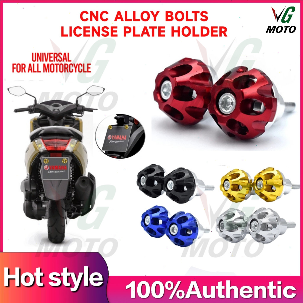 CNC Alloy Bar End Plate Holder Bolts / License Plate Frame Bolts ...