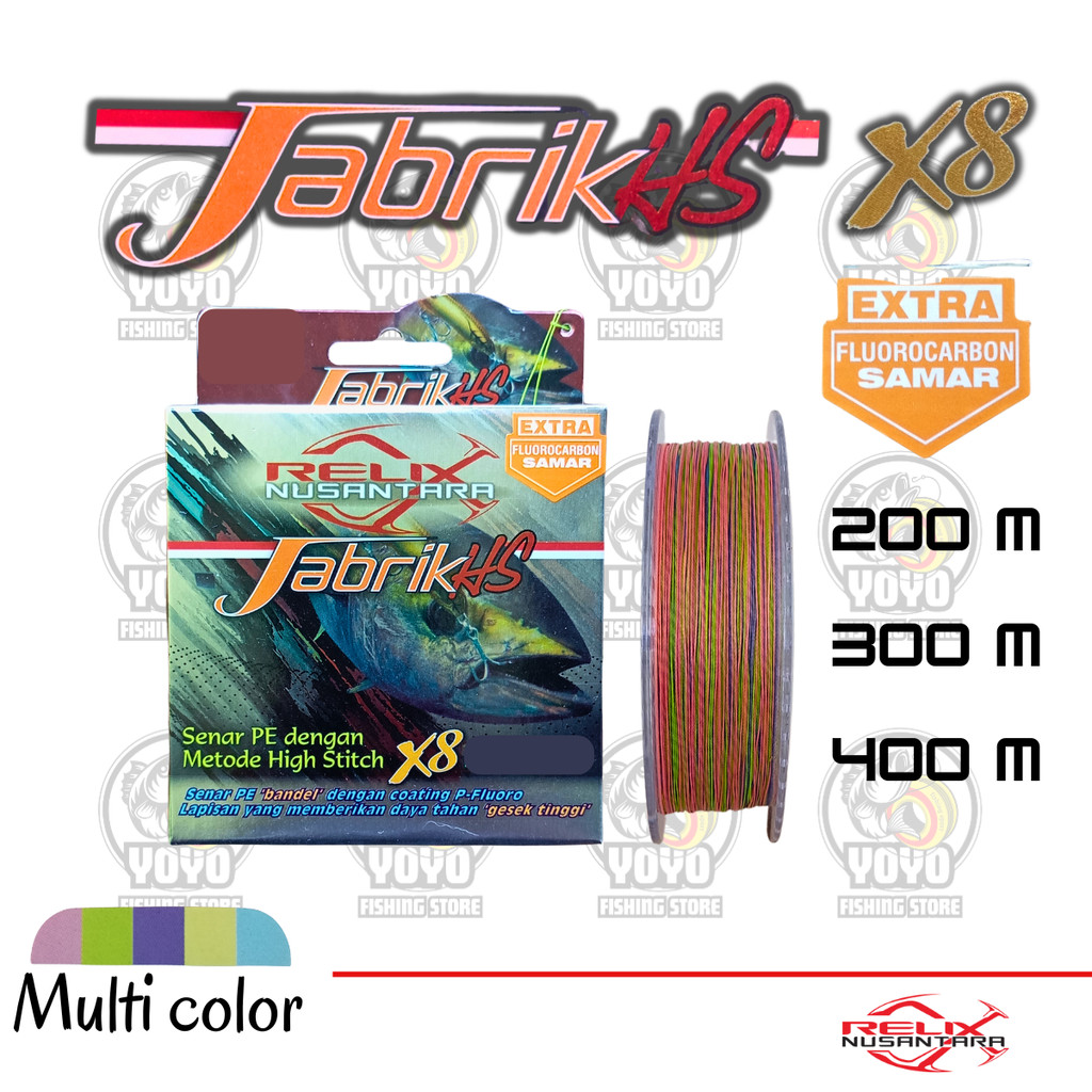 PE JABRIK 200 | 300 M | 400 Relix Nusantara (extra Leader) | Shopee ...