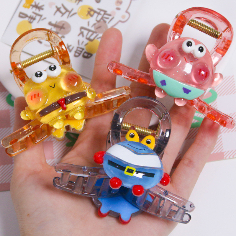 Tiktok Hot-selling SpongeBob SquarePants Big Grab Clip Cute Girl Heart ...