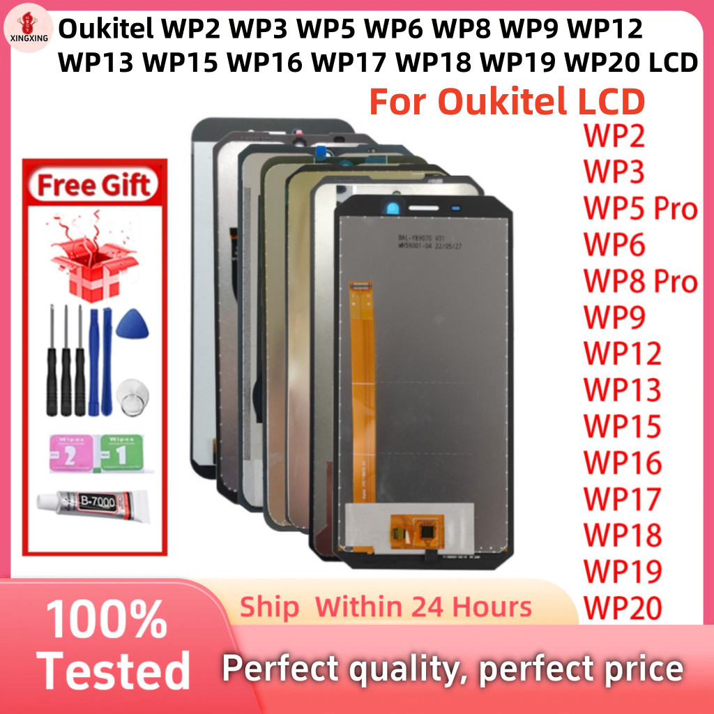 Oukitel LCD Screen For Oukitel WP2 WP3 WP5 WP6 WP8 WP9 WP12 WP13 WP15 WP16 WP17 WP18 WP19 WP20 ...