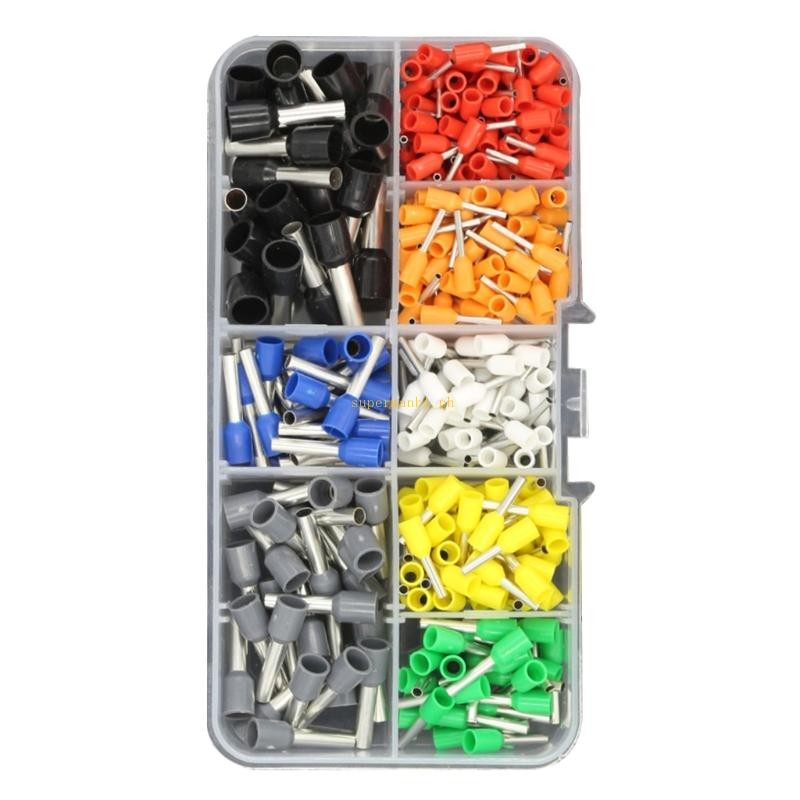 SUP Pack of 400 Wire Ferrules Insulated crimps Terminals set for ...
