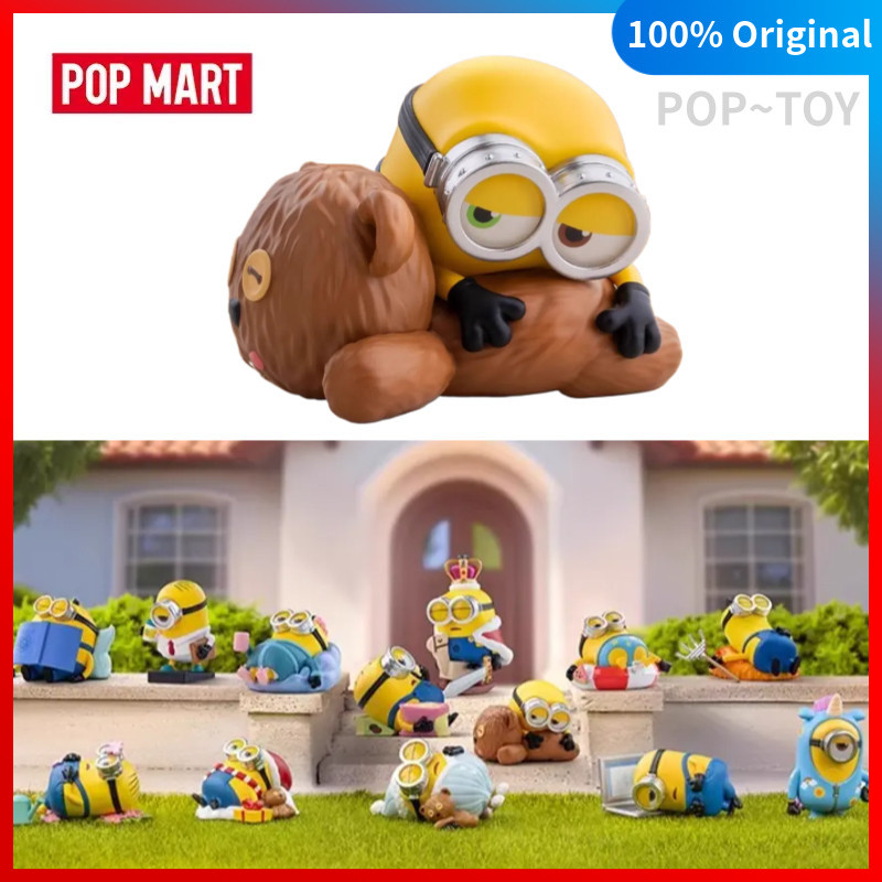 POPMART Minions Lazy every day Series Blind Box Cute Figures Pop Mart ...