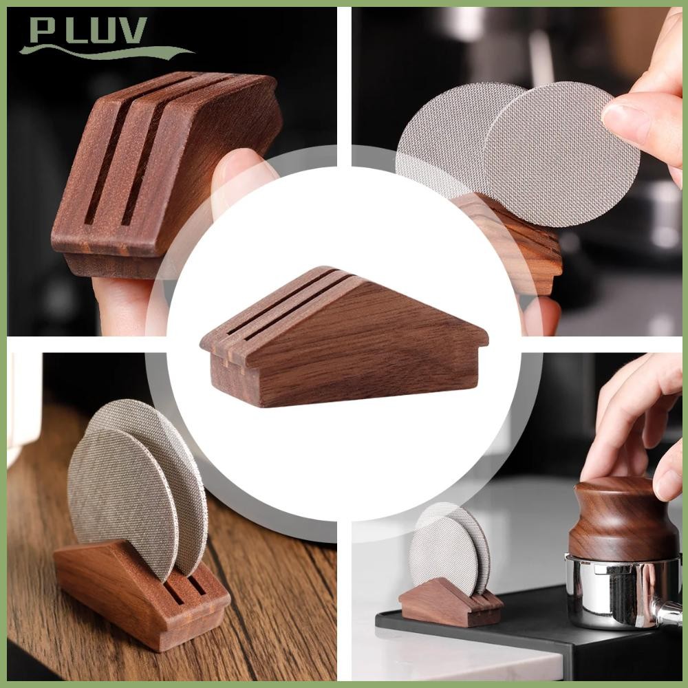PLUVII Espresso Coffee Filter Screen Holder, Wooden for 51/53/58mm ...