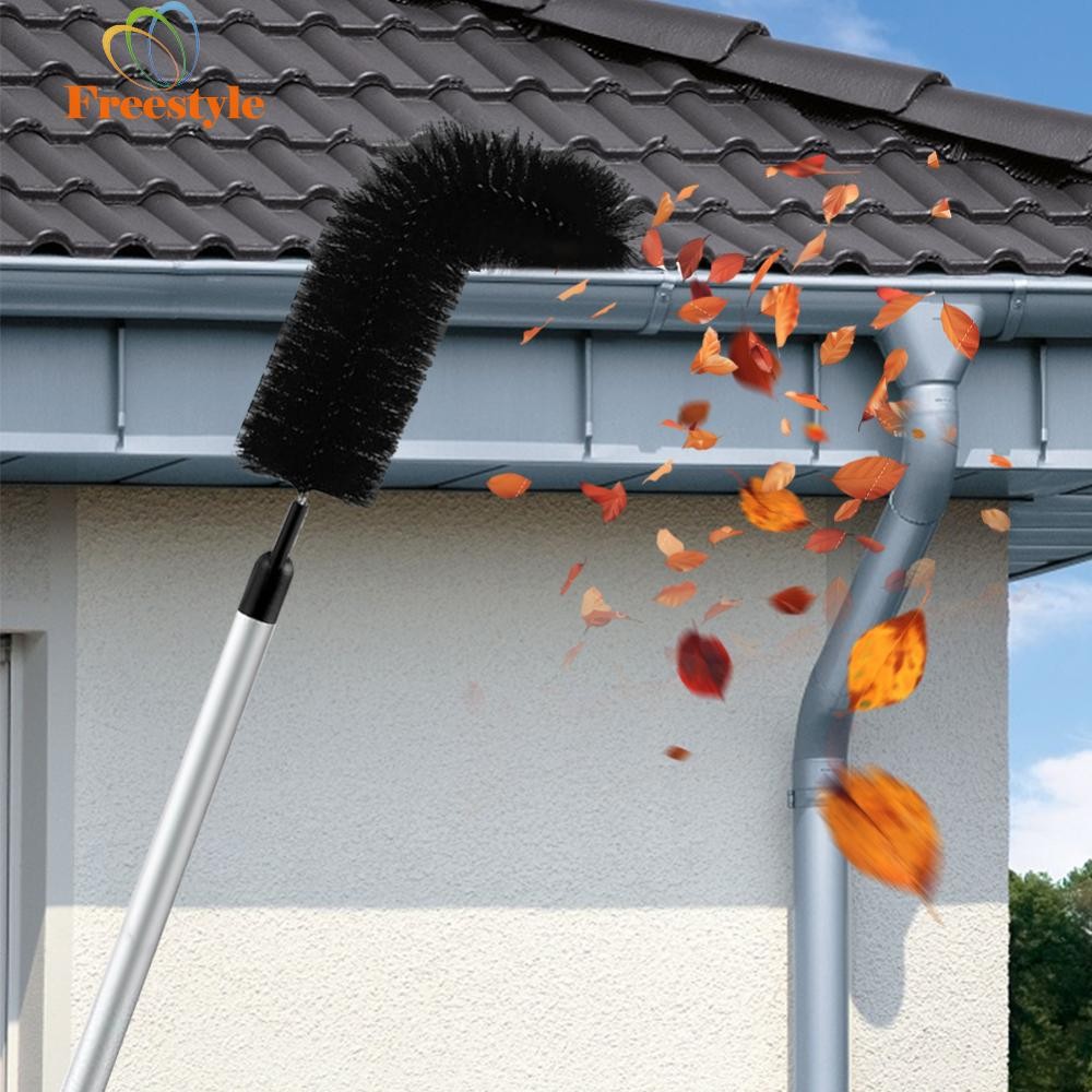 Gutter Cleaning Tool Adjustable Gutter Cleaner Multi Tubes for Leaves ...