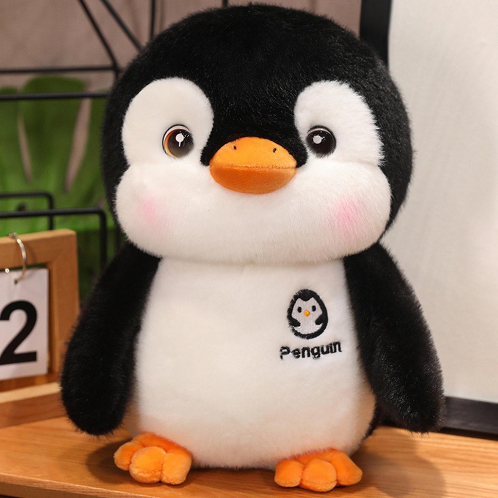 Penguin Plush Cute Penguin Stuffed Animal Plushie 25cm Soft Stuffed ...