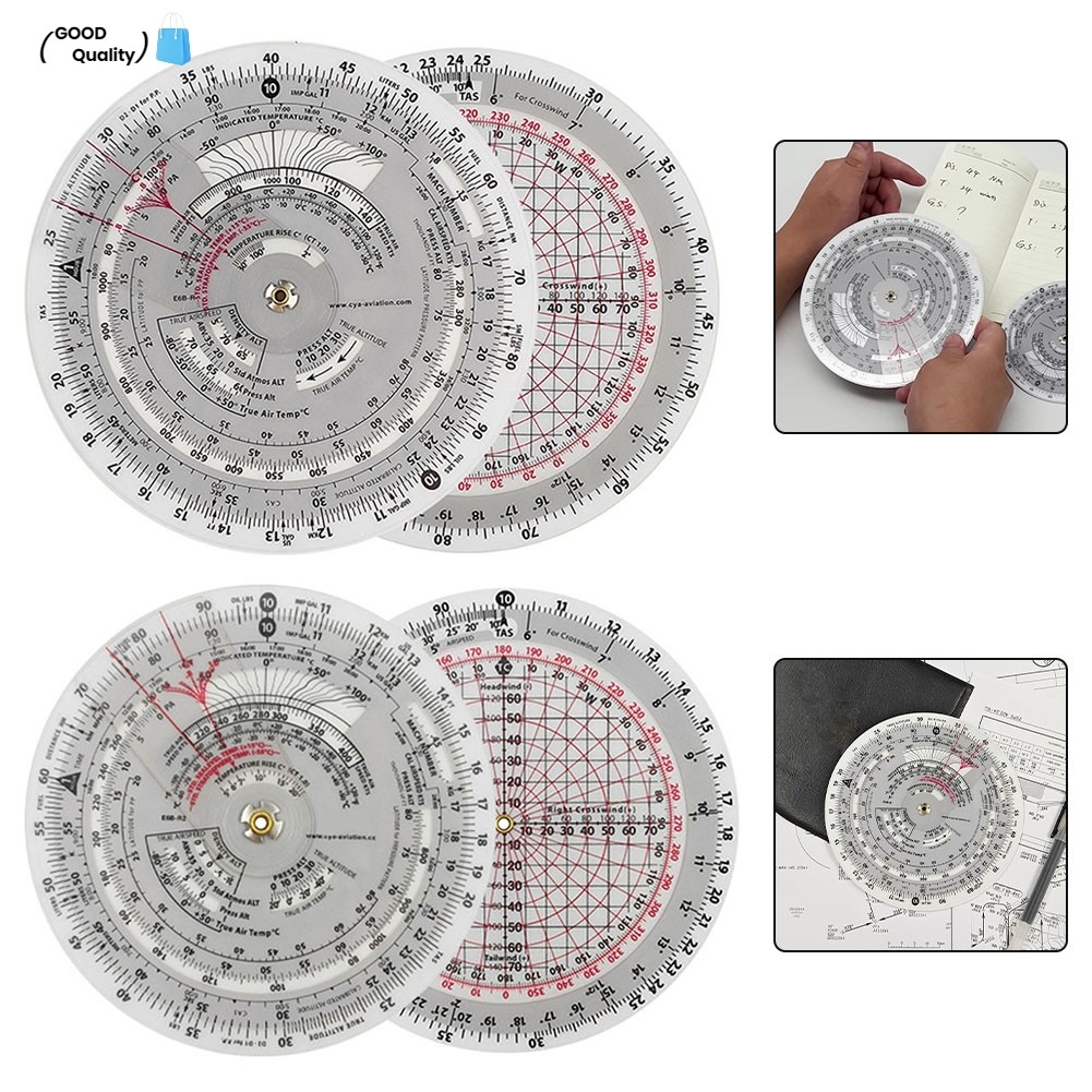 E6B-R flight computer aviation plotter slide rule for aviation flight ...
