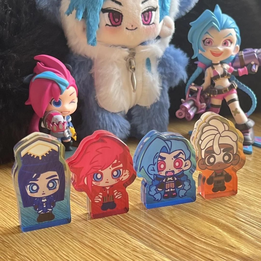 Arcane Stand Acrylic Brick Figure Display Anime Goods Collection Desk ...