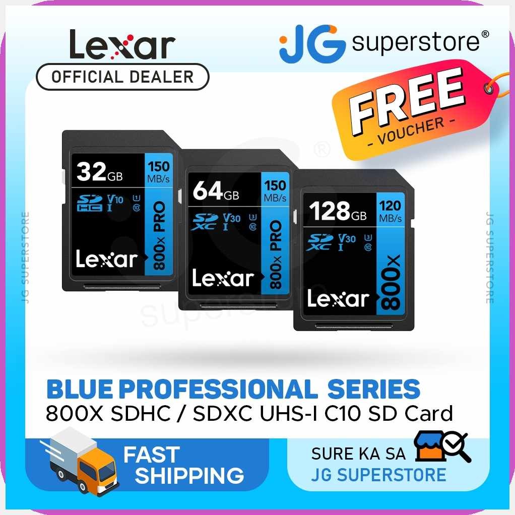 Lexar-s'BLUE!y]800X}Xw>SDHC)lr>/)Gm>SDXC)gt>32GB)JG>64GB)PB>128GB UHS-I ...