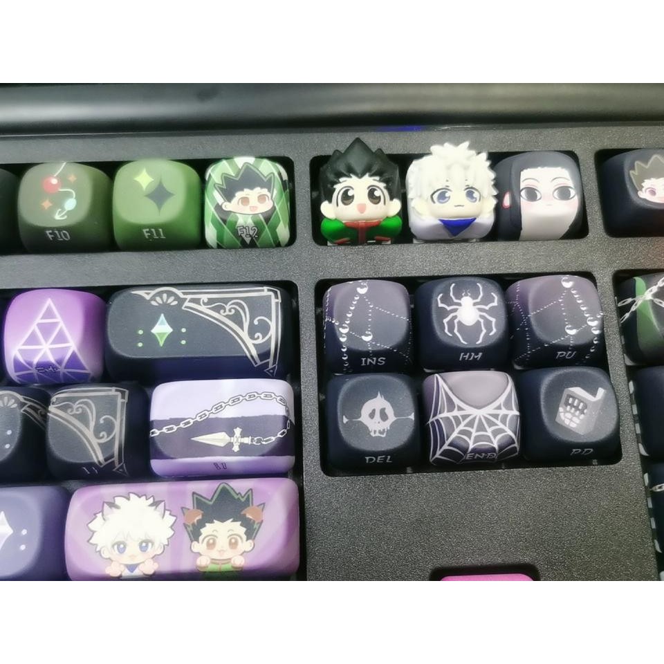 HUNTER×HUNTER Keycap 3D Creative Cute Cartoon MX Switch Mechanical ...