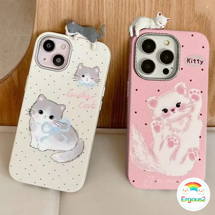Cute Cat Casing + 3D Cat Doll For Huawei Honor 200 X5 X6A X6B X7 X7B X8 ...