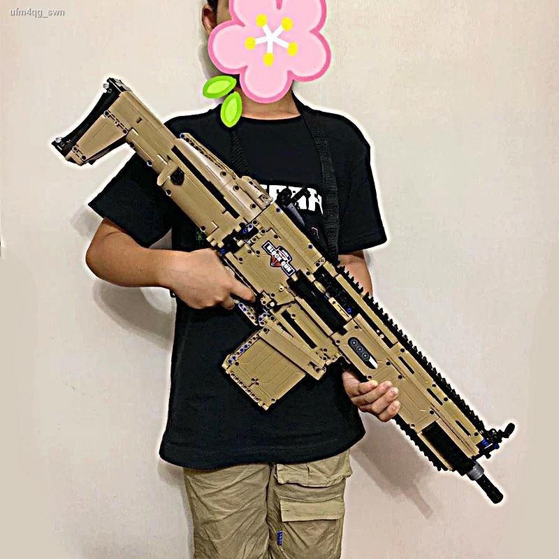 Compatible with LEGO scar assault rifle can fire bullet bursts ...