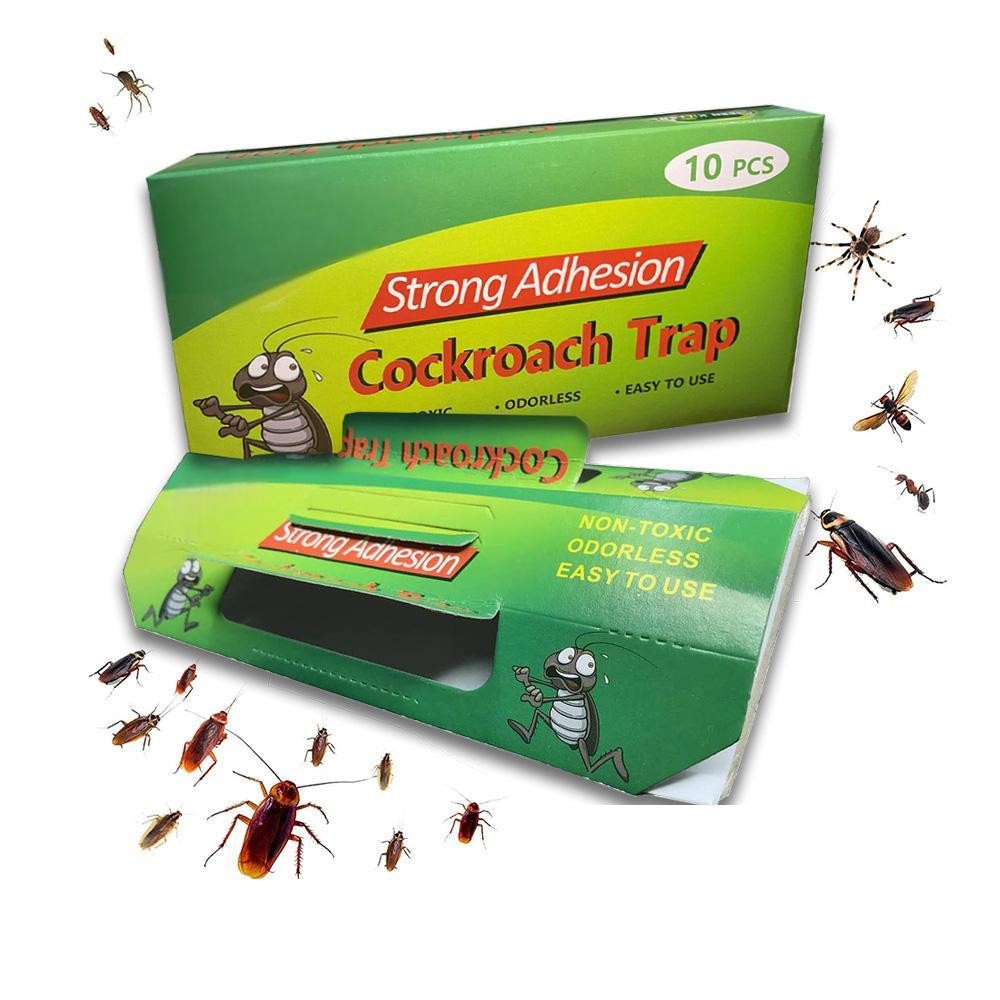10Pcs/Box Cockroach Roach Traps Roach Bait Roach Motel Cockroach ...