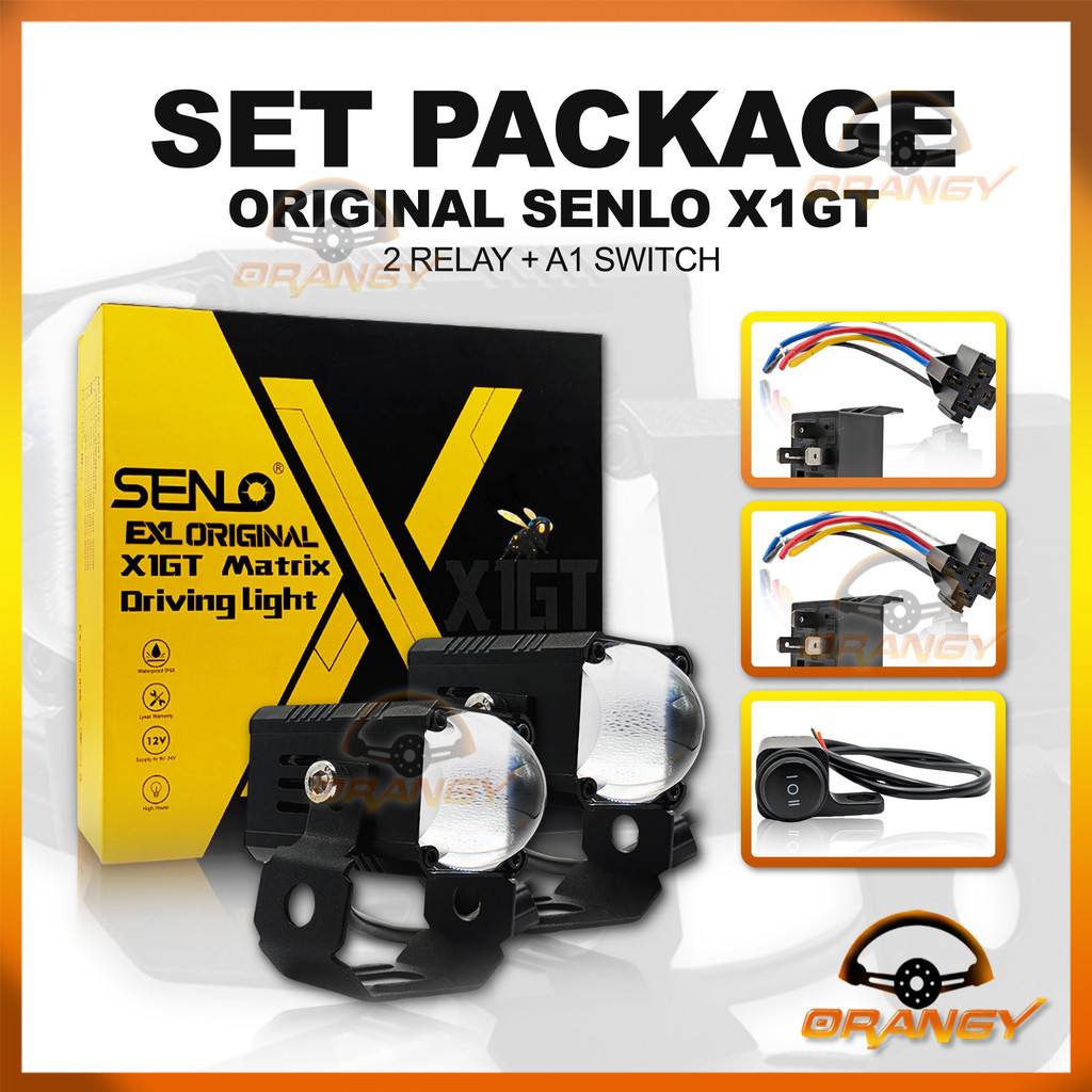SET PACKAGE - ORIGINAL SENLO X1GT MATRIX DRIVING LIGHT V3, A1 Switch ...